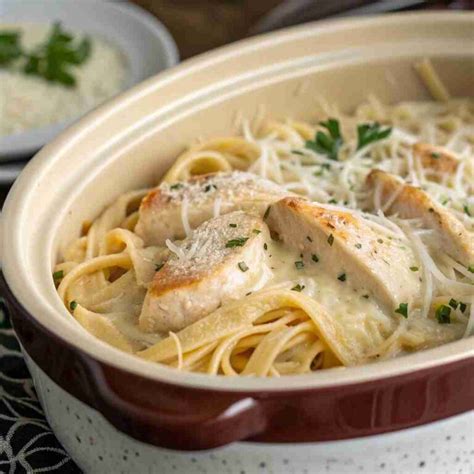 Crockpot Garlic Parmesan Chicken Pasta Recipe Set And Forget Dinner