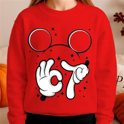 Six Seven Mouse 6 7 Meme Funny Hands Png Funny Trandy Clipart Printable T Shirt 67 Sublimation