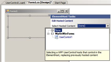 How To Use WPF In WinForms When Designers Met Developers