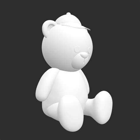 Sitting Bear 3d Printing Model Stl