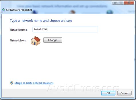 Rename The Network Connection In Windows 7 Avoiderrors