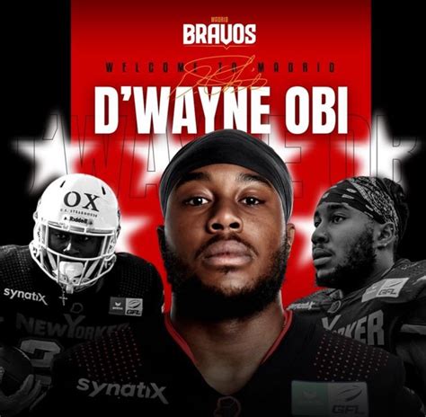 Bravos Sign British Rb D‘wayne Obi R Elf