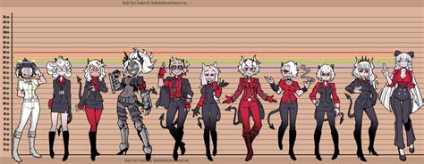 Characters Heights Estimates Helltaker