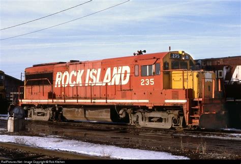 Rock Island Railroad Ge U25b At Silvis Illinois