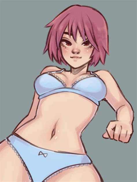 Rule 34 1girls 2022 Blue Bra Blue Panties Blush Bow Panties Bra Breasts Bunnie Doom Frilled