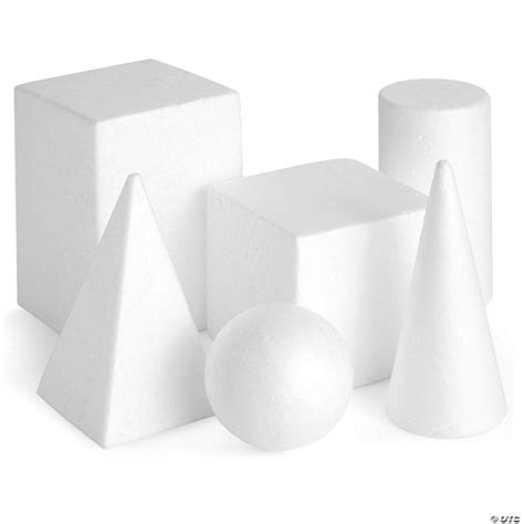 6 Pack Assorted 25 To 59 Inch Foam Geometric Shapes Craft Foam For