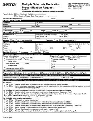 Precertification Aetna Form Fill Out And Sign Printable Pdf Template