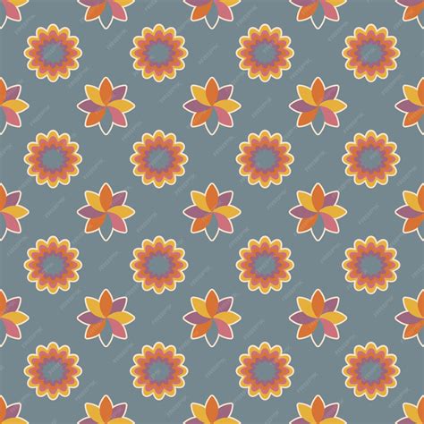 Premium Vector Hippie Design Element Groovy Seamless Pattern Crazy