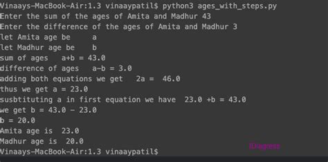 13 Linear Equations Using Python Algorithms Idiagress