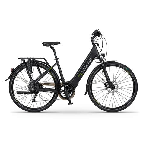 Bicicleta Elétrica De Trekking Ecobike X Cross L Preta 13ah Pccomponentespt