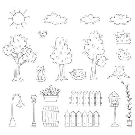 3 쪽 무료로 다운로드 가능한 나무 색칠하기놀이 벡터 And 일러스트 Freepik