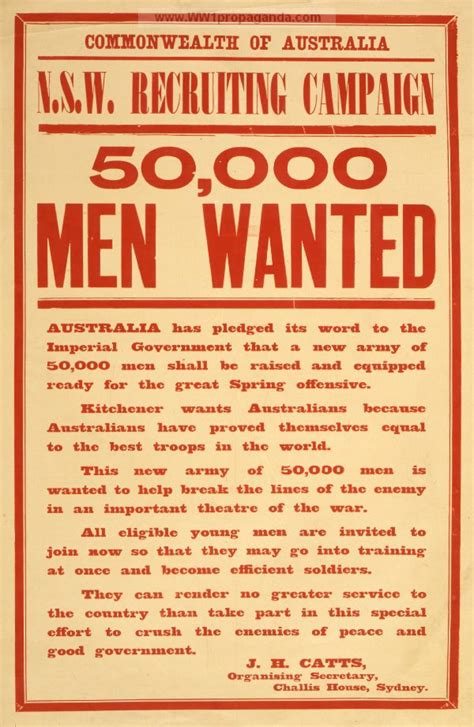Posters From Ww1 Kiama Library