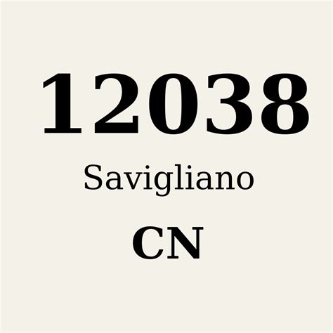 Cap Savigliano 12038 Cn Codice Postale Località E Mappa