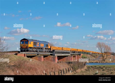 A Gbrf Class 66 Diesel Locomotive Number 66707 Working An Engineers
