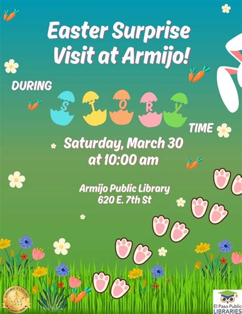 Easter Surprise Visit At Armijo Library Epstuff
