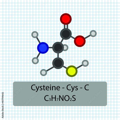 Cysteine Cys C Amino Acid Molecular Formula And Chemical