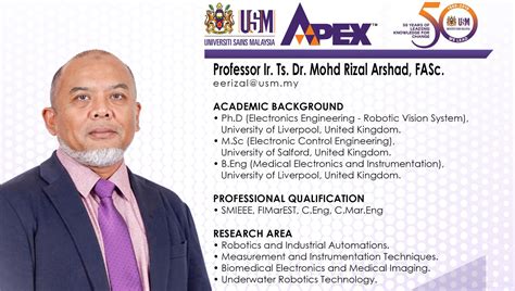 Prof Rizal Arshad Pakar Robotik Malaysia Kini Terajui Inovasi Marin