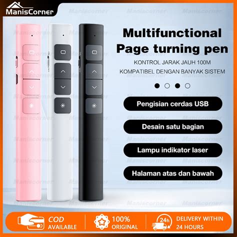 Jual 【ready Stock】baru Laser Pointer Presenter Wireless Usb Pen Laser Presentasi Ppt Sinar