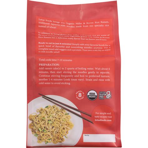 Lotus Foods Organic Millet And Brown Rice Ramen Noodles Same Day Delivery