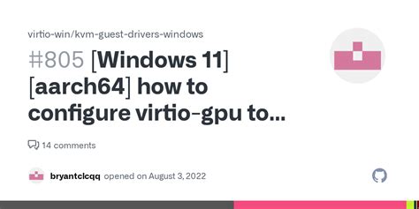 [windows 11][aarch64] how to configure virtio gpu to run with windows
