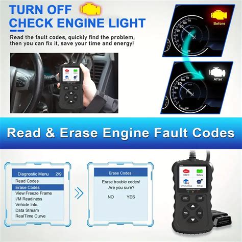 Obd2 Tool Obdii Car Code Reader Check Temu