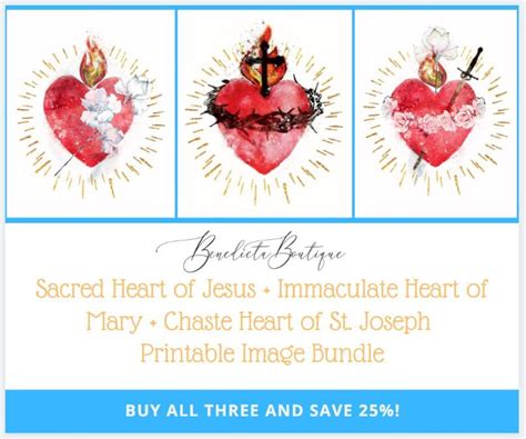 Most Sacred Heart Of Jesus Immaculate Heart Of Mary And Most Chaste