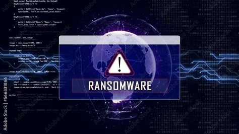 Ransomware And Earth Connections Network Animation Background Loop