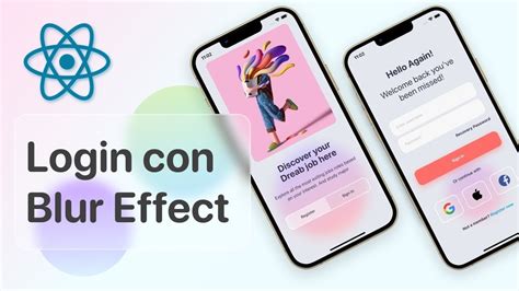 React Native Login Con Blur Effect Tutorial Para Principiantes Youtube