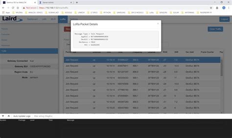 Can T Join LAIRD Lora Module To Lorawan Server Issue Gotthardp Lorawan Server GitHub