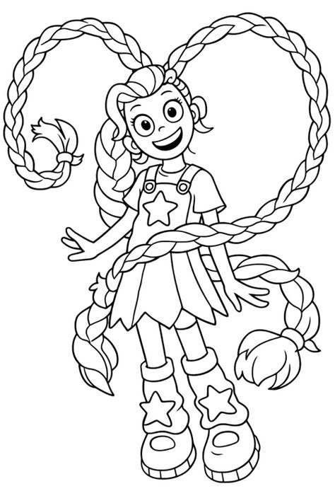 Poppy Playtime 5 Lily Lovebraids Coloring Pages Free To Print