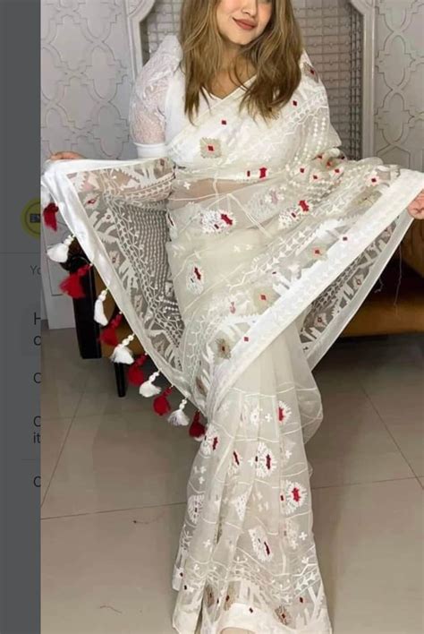 Indian Saree Traditional Saree Desi Saree Sari Puja Saree Puja