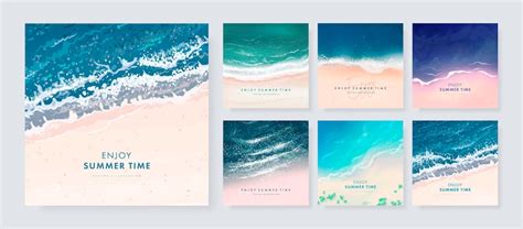 Premium Vector Set Of Nature Landscape Background