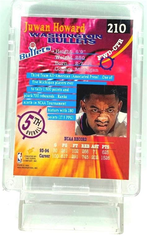 Vintage 1994 Topps Stadium Club Draft Pick 94 Juwan Howard Rookie Card