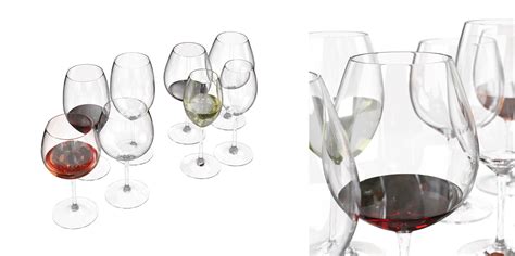 Wine Glass Set 01 Superhive Formerly Blender Market