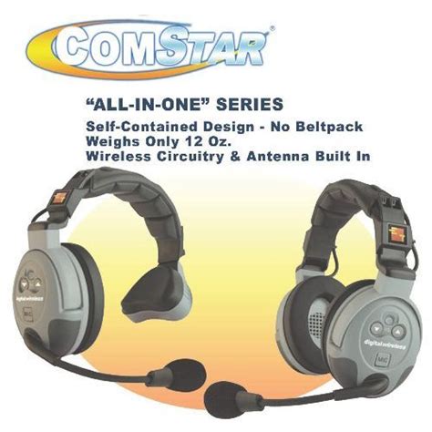 8 Headset Eartec Comstar Wireless Communication System Rental Props Av