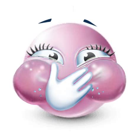 Pink Reaction Emoji Pink Silly Emoji Funny Pink Emoji Pink Emoji Face