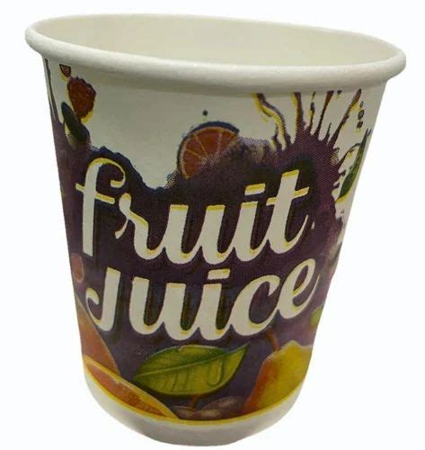 250ml Pe Coated Single Wall Paper Juice Cup 160 Gsm At ₹ 058piece