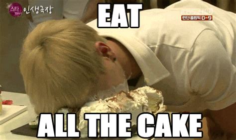 Eating Birthday Cake 