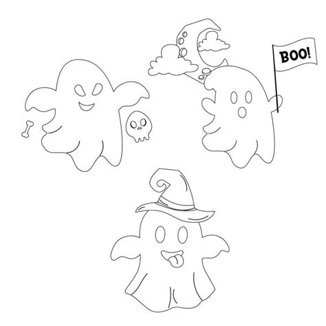 Ghost Outline Vector Art Icons And Graphics For Free Download