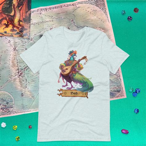 Peacock Bard Dnd Character Class Shirt Dungeons And Dragons T Shirt Rpg Tee Dnd T Game