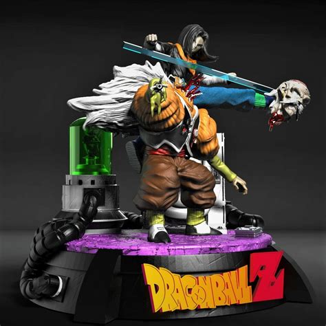 Diorama Android 17 Vs Dr Gero MẪu In 3d