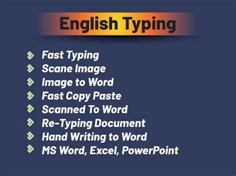 English Fast Typing Retype And Copy Paste Work Upwork