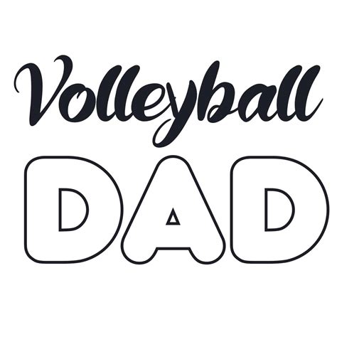 Handwritten Volleyball Dad Svg Png  Psd Pdf Files Craftpi