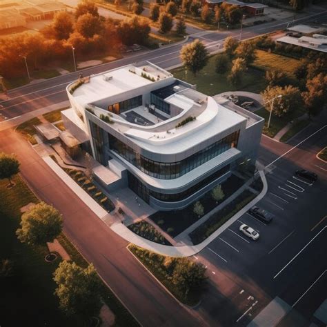 Premium Photo Aerial Perspective Of Modern Buildings