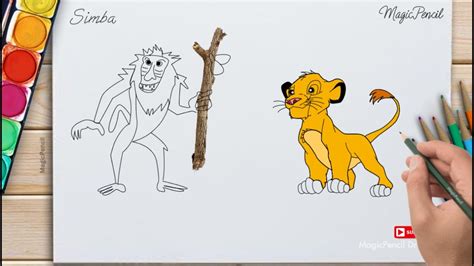 Lion King Rafiki Drawing Simba