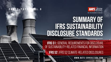 Summary Of Ifrs S1 And Ifrs S2 Sustainability Disclosure Standards