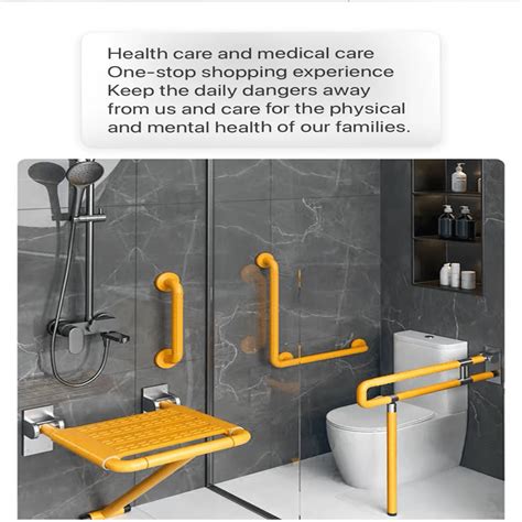 Taburete Plegable De Baño Asiento De Ducha Montado En La Pared Con