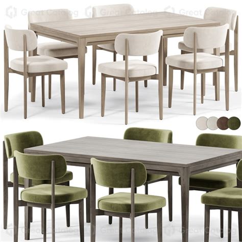 Table And Chairs Yunit And Seam 3d Model Greatcatalog 76626
