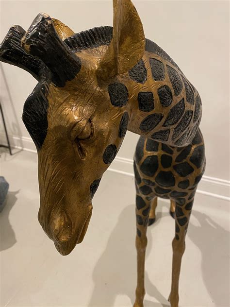 Mid Century Modern Standing Metal Giraffe For Sale At 1stdibs Giraff Lampe Proto Giraffe