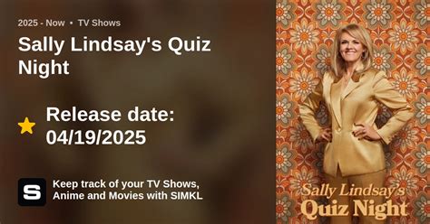 Sally Lindsays Quiz Night Tv Series 2025 Now Sally Lindsays Quiz Night Tv Series 2025 Now